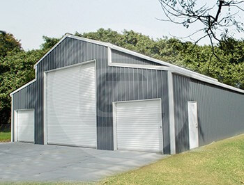 44x51 Feet Step Down Barn | 44’ Wide Metal Barn