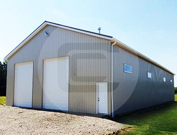 48x80 Warehouse Building – 16’ Tall Commercial Building