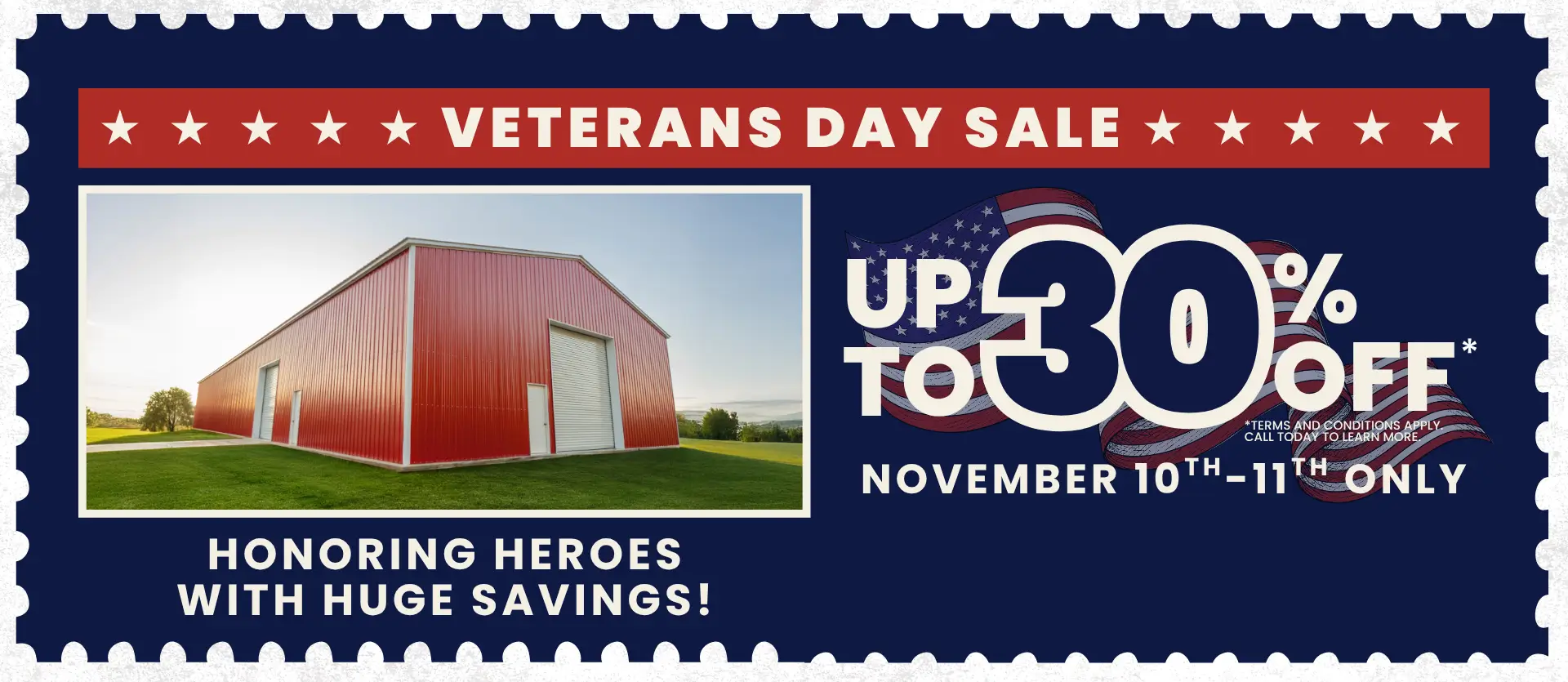 Veterans Day Sale 2025 - Carport Central